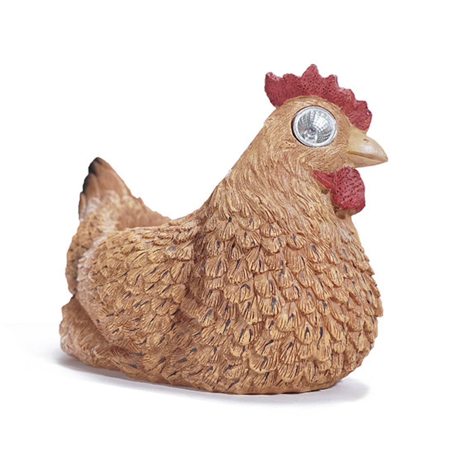 Hen Solar Light Planter - Glowing Resin Garden Decor with Smart Light ...