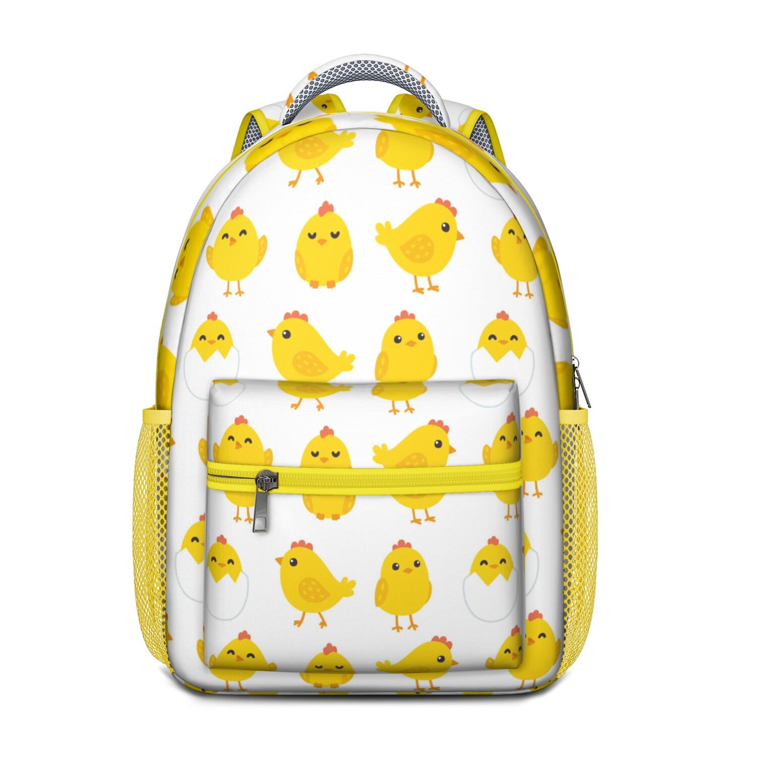 Hen and Garden Illustration School Backpack - Ergonomic Waterproof Bag ...