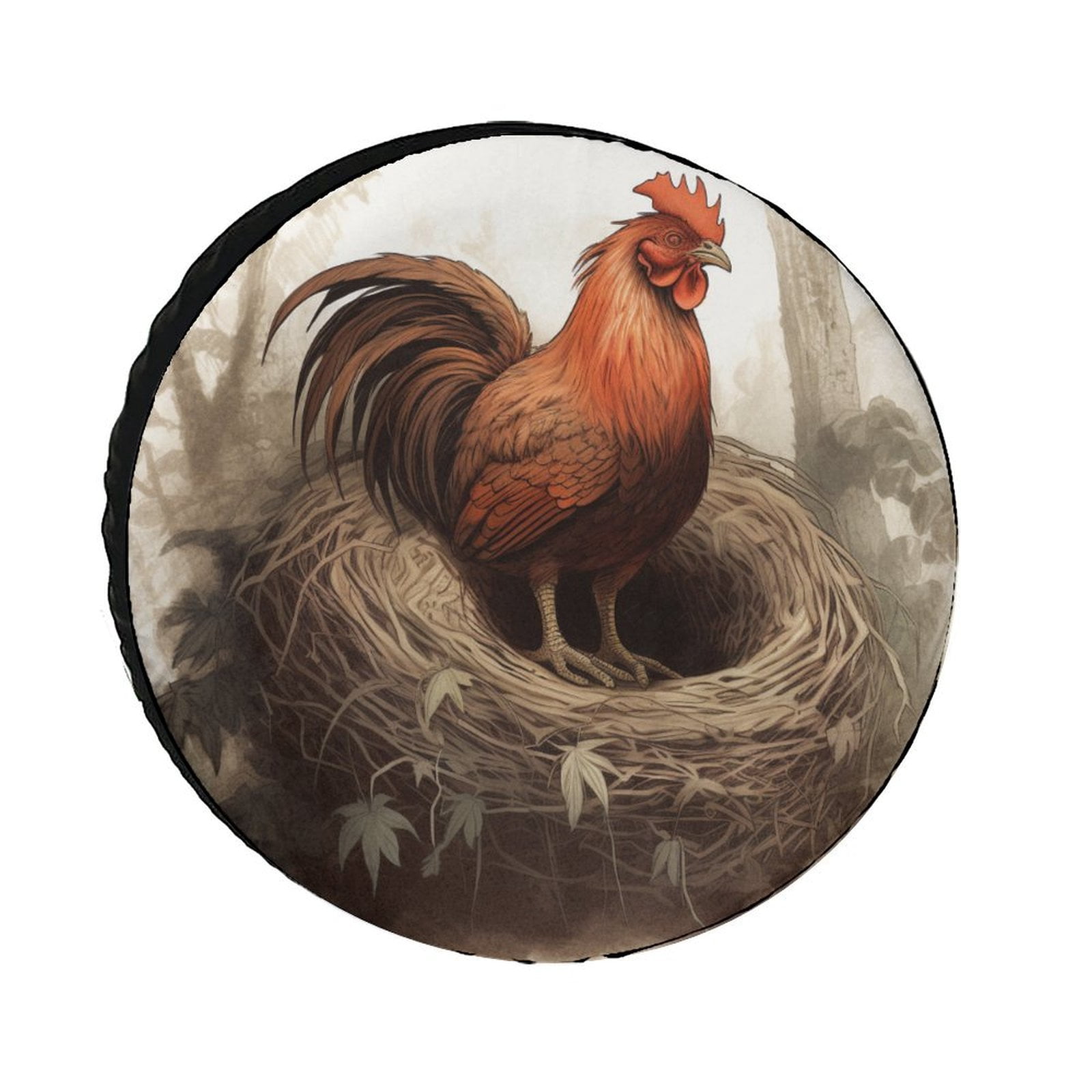 Hen with Eggs Camping Spare Tire Cover Farm Hen Wheel Protectors ...