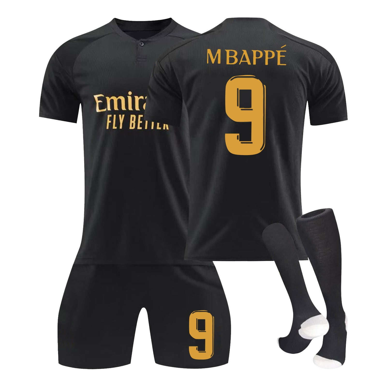 HenJI 2324 Famous Fc Away Game New Style Soccer Jersey, #9 MBAPPE ...