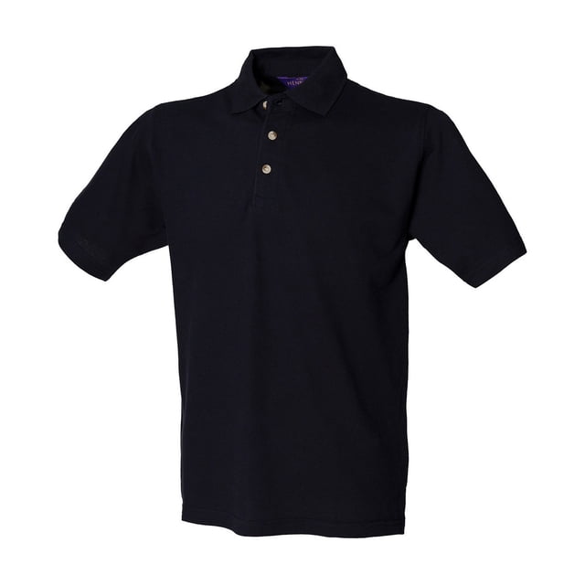 Henbury Mens Classic Cotton Pique Heavy Polo Shirt - Walmart.com