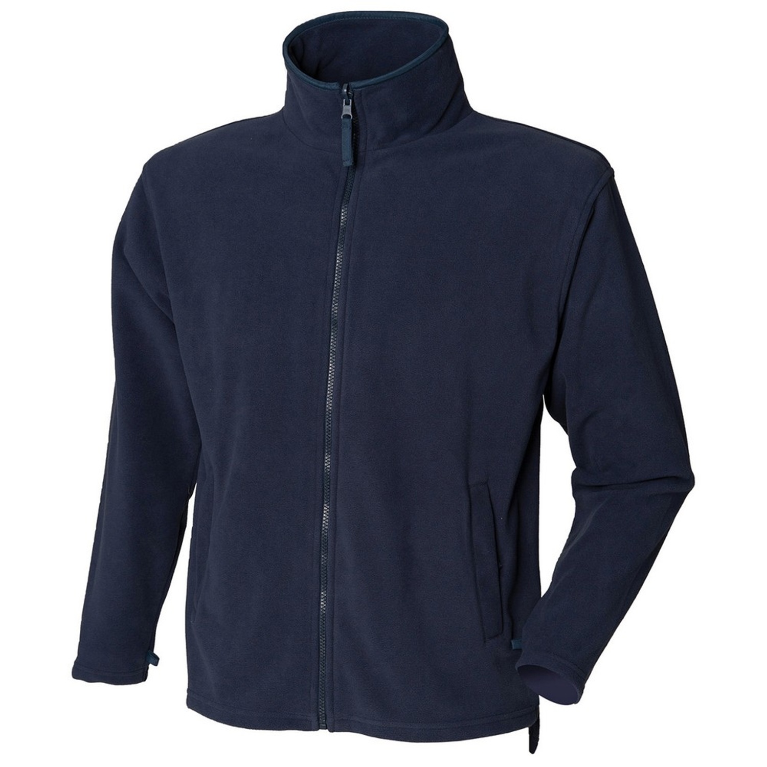 Henbury Mens Plain Fleece Jacket - Walmart.com