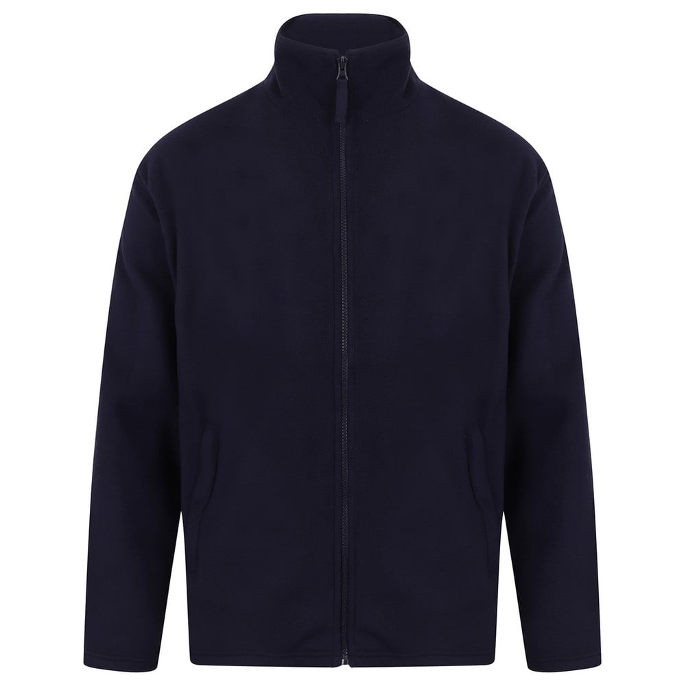 Henbury Mens Plain Fleece Jacket - Walmart.com