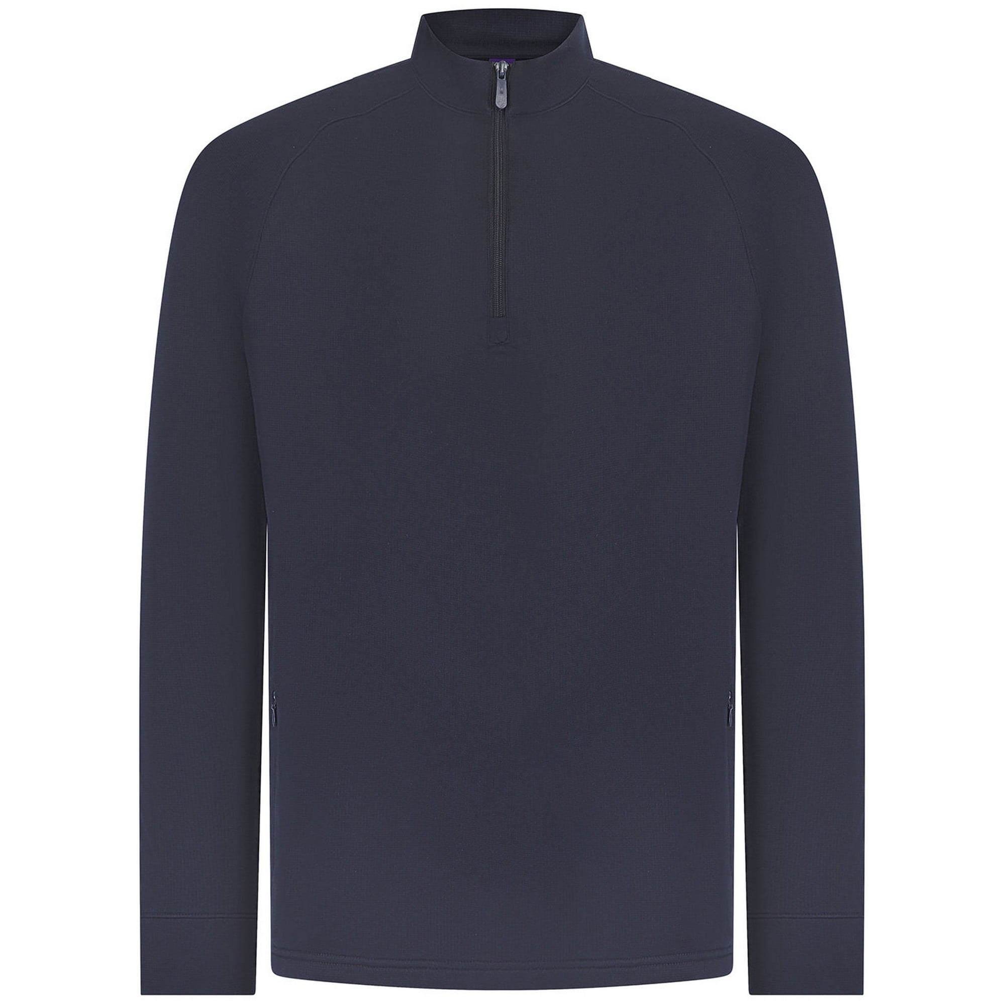Henbury Mens Zip Neck Top - Walmart.com