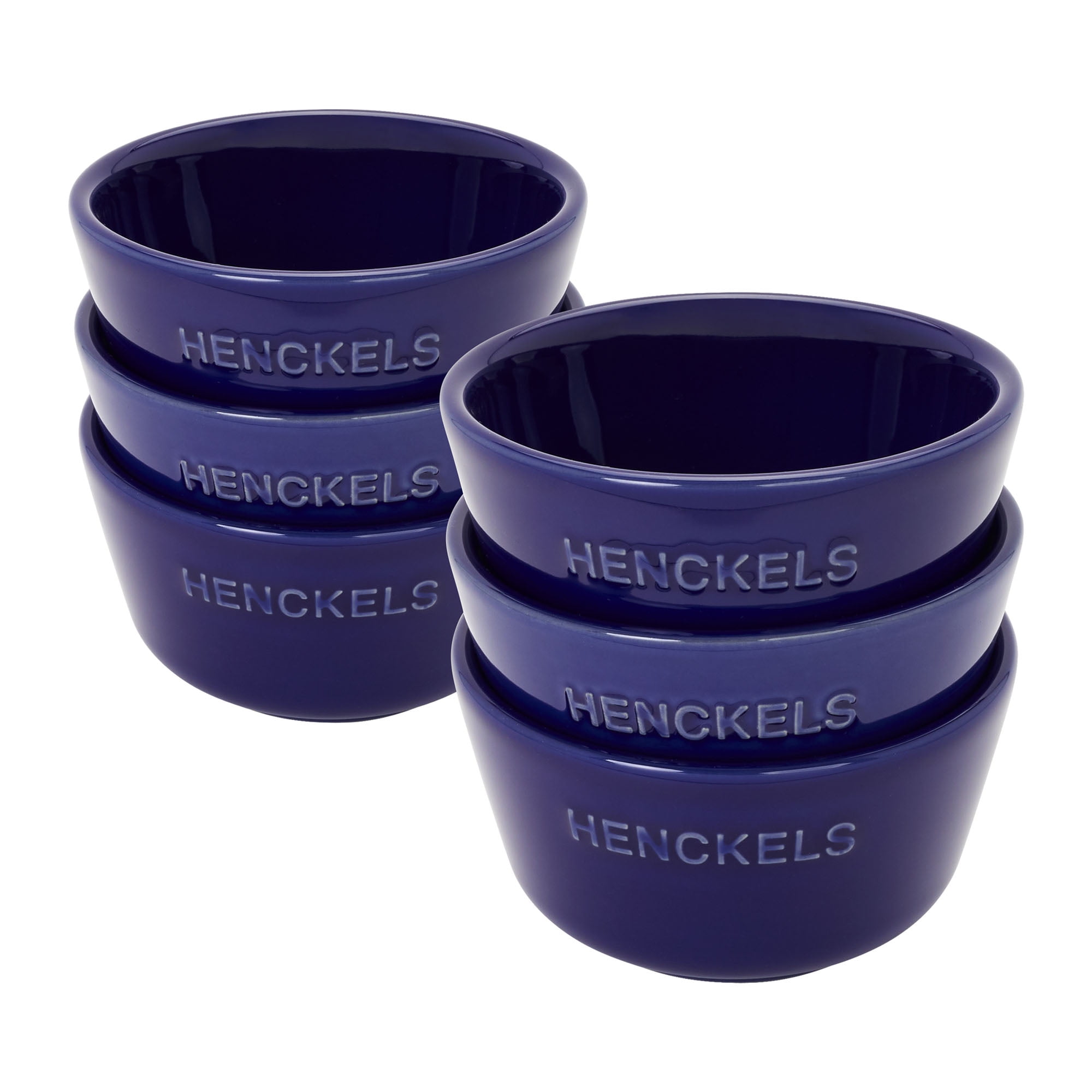 Henckels Ceramic 6-pc Round Ramekin Set - Dark Blue - Walmart.com
