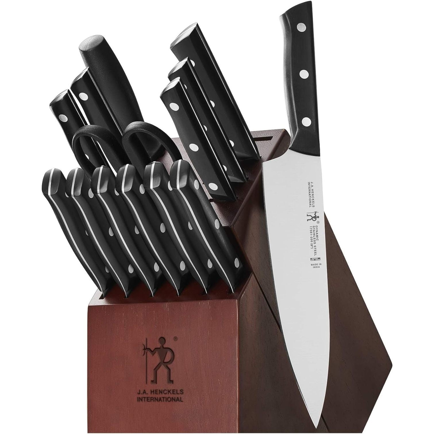 Henckels Dynamic 15 pc Knife Block Set - Walmart.com