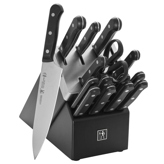 Henckels 16-pc Solution Knife Block Set - Black, Chef, Paring, Steak ...