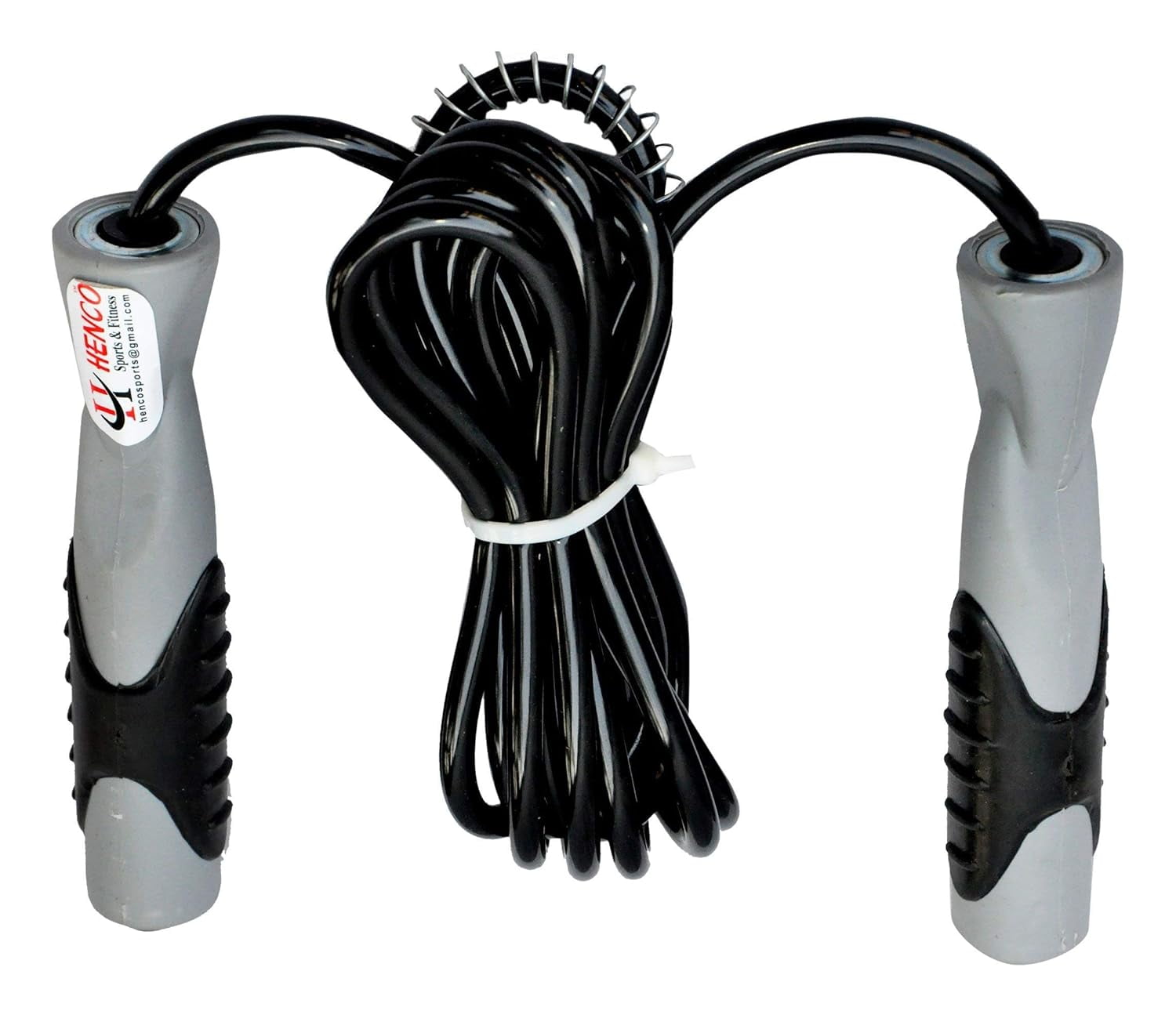 Henco Aristo Polyvinyl Chloride Jumping Skipping Rope | Grey & Black ...