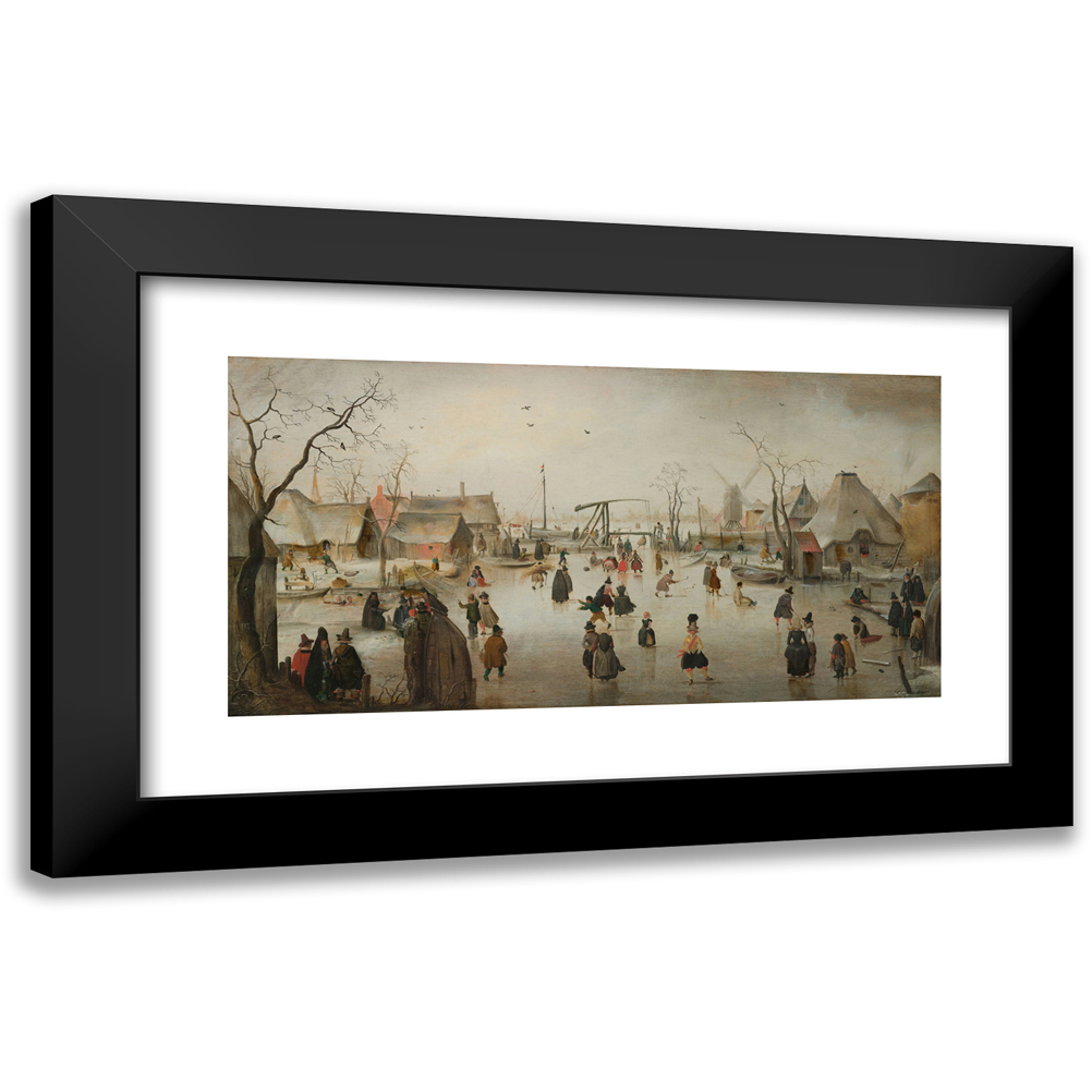 Hendrick Avercamp 14x9 Black Modern Framed Museum Art Print Titled ...