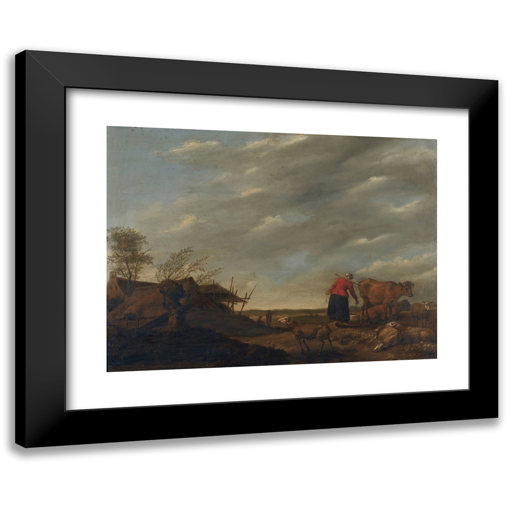 Hendrick Mommers 18x14 Black Modern Framed Museum Art Print Titled ...