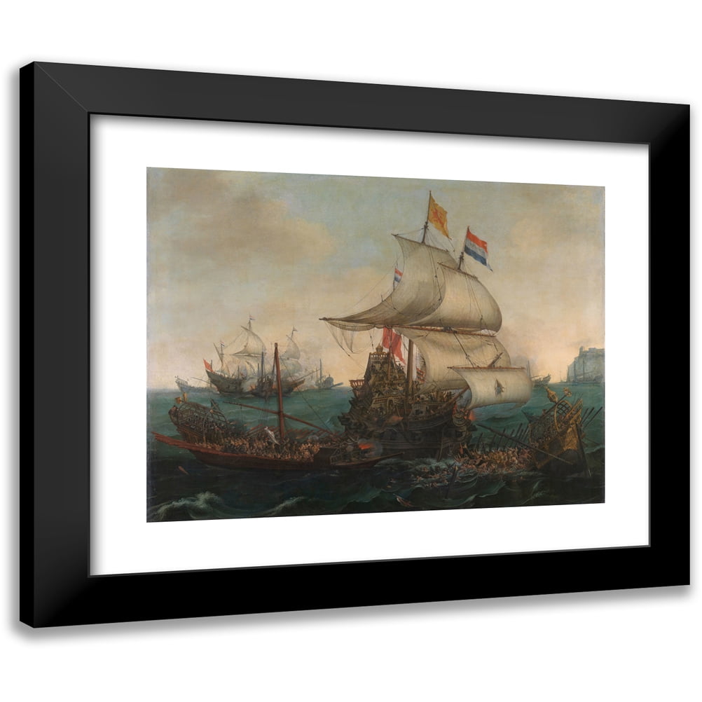 Hendrik Cornelisz. Vroom 24x19 Black Modern Framed Museum Art Print ...