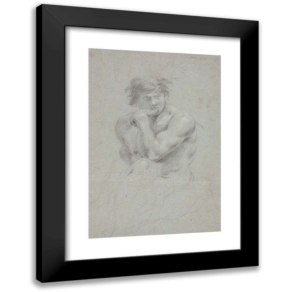 Hendrik Krock 13x18 Black Modern Framed Museum Art Print Titled - Male ...