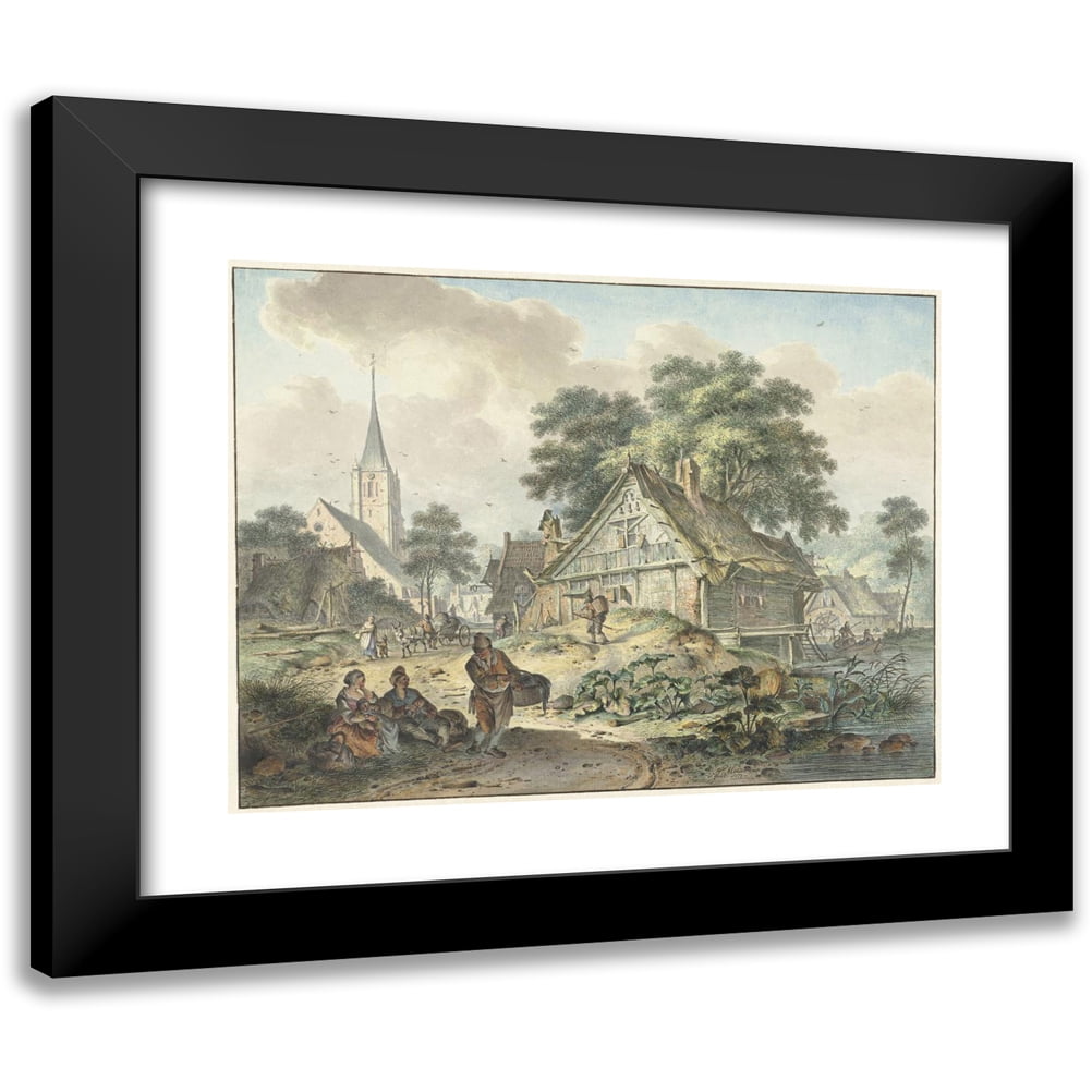 Hendrik Meijer 24x20 Black Modern Framed Museum Art Print Titled ...
