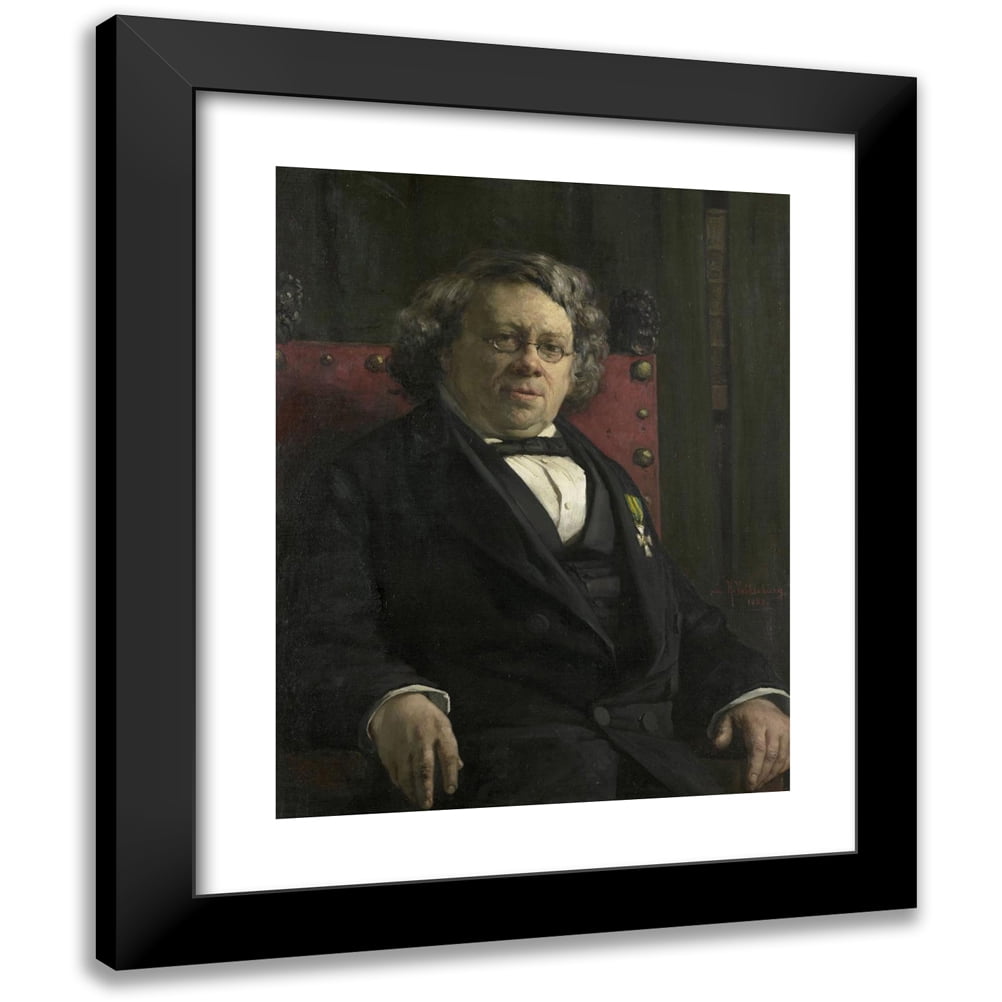 Hendrik Valkenburg 12x14 Black Modern Framed Museum Art Print Titled ...