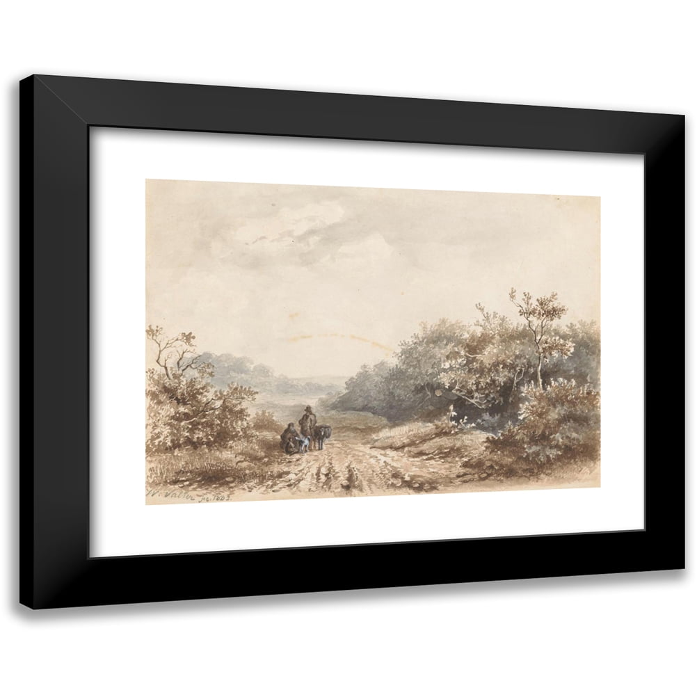 Hendrik Valkenburg 14x11 Black Modern Framed Museum Art Print Titled ...