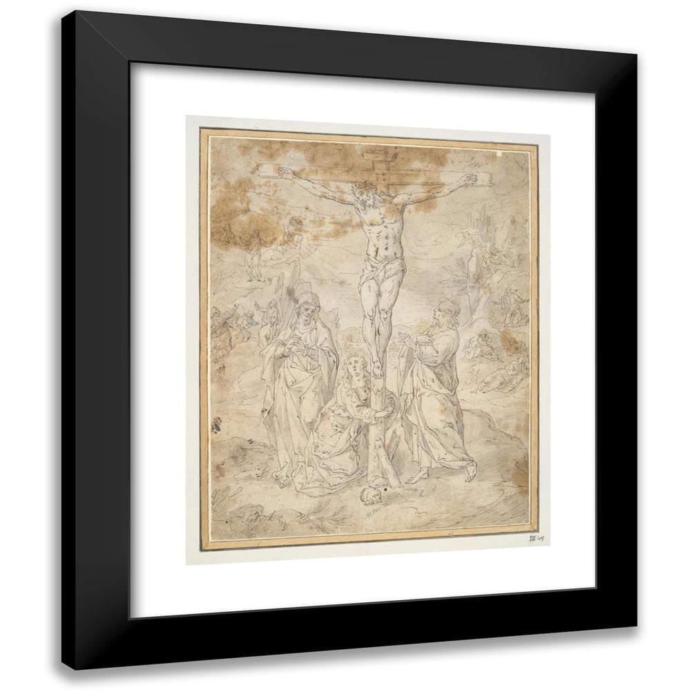 Hendrik de Clerck 12x14 Black Modern Framed Museum Art Print Titled ...