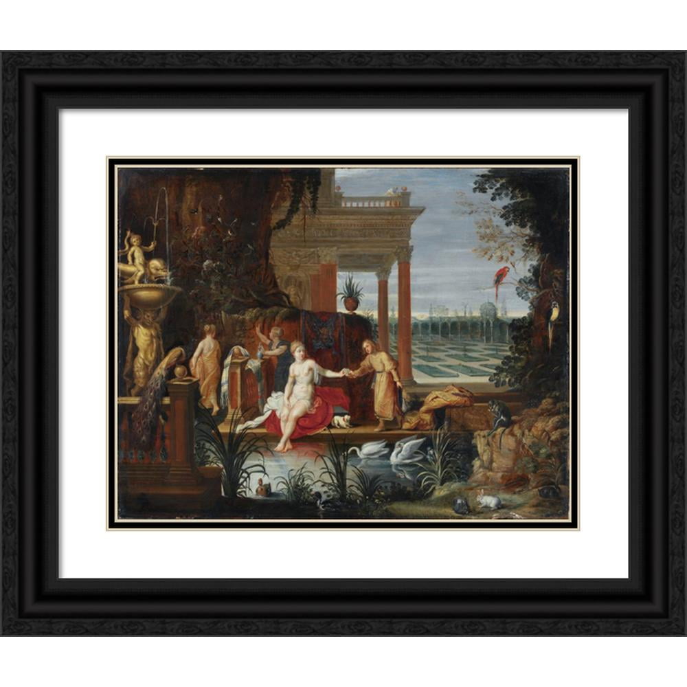Hendrik van Balen 14x12 Black Ornate Wood Framed Double Matted Museum ...