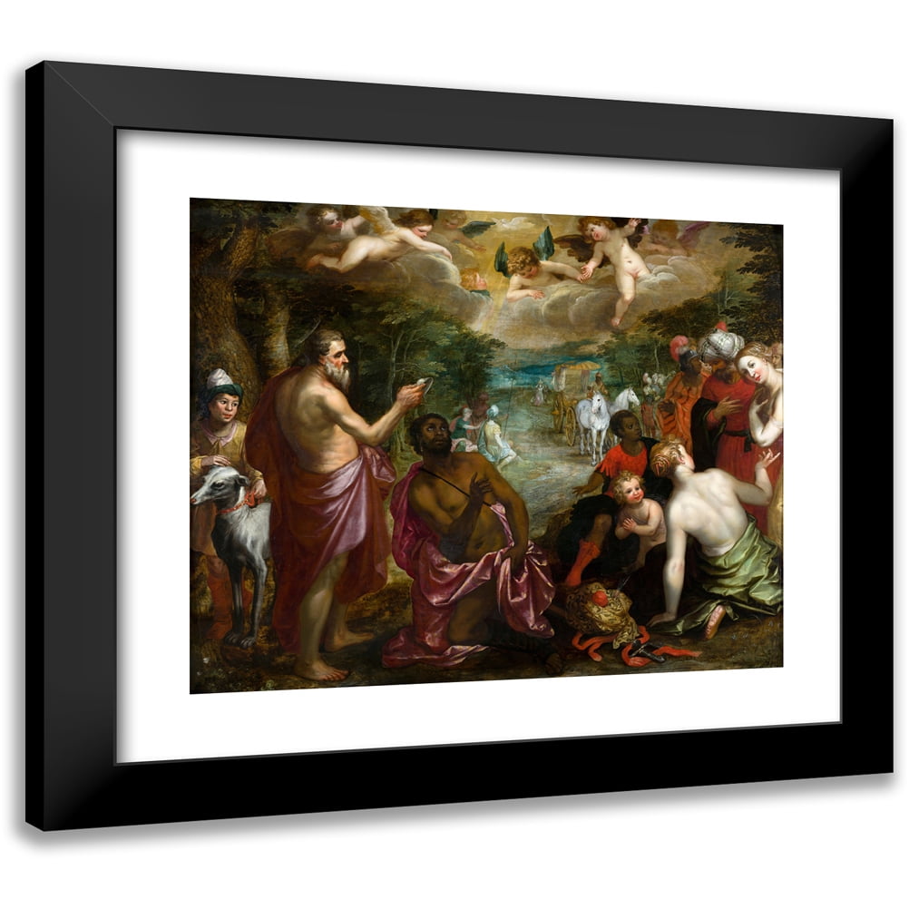 Hendrik van Balen 23x20 Black Modern Framed Museum Art Print Titled ...