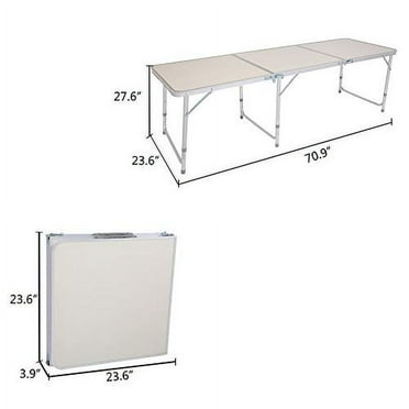 REDCAMP Large 3ft Square Foldable Card Table, Heavy Duty Portable for ...
