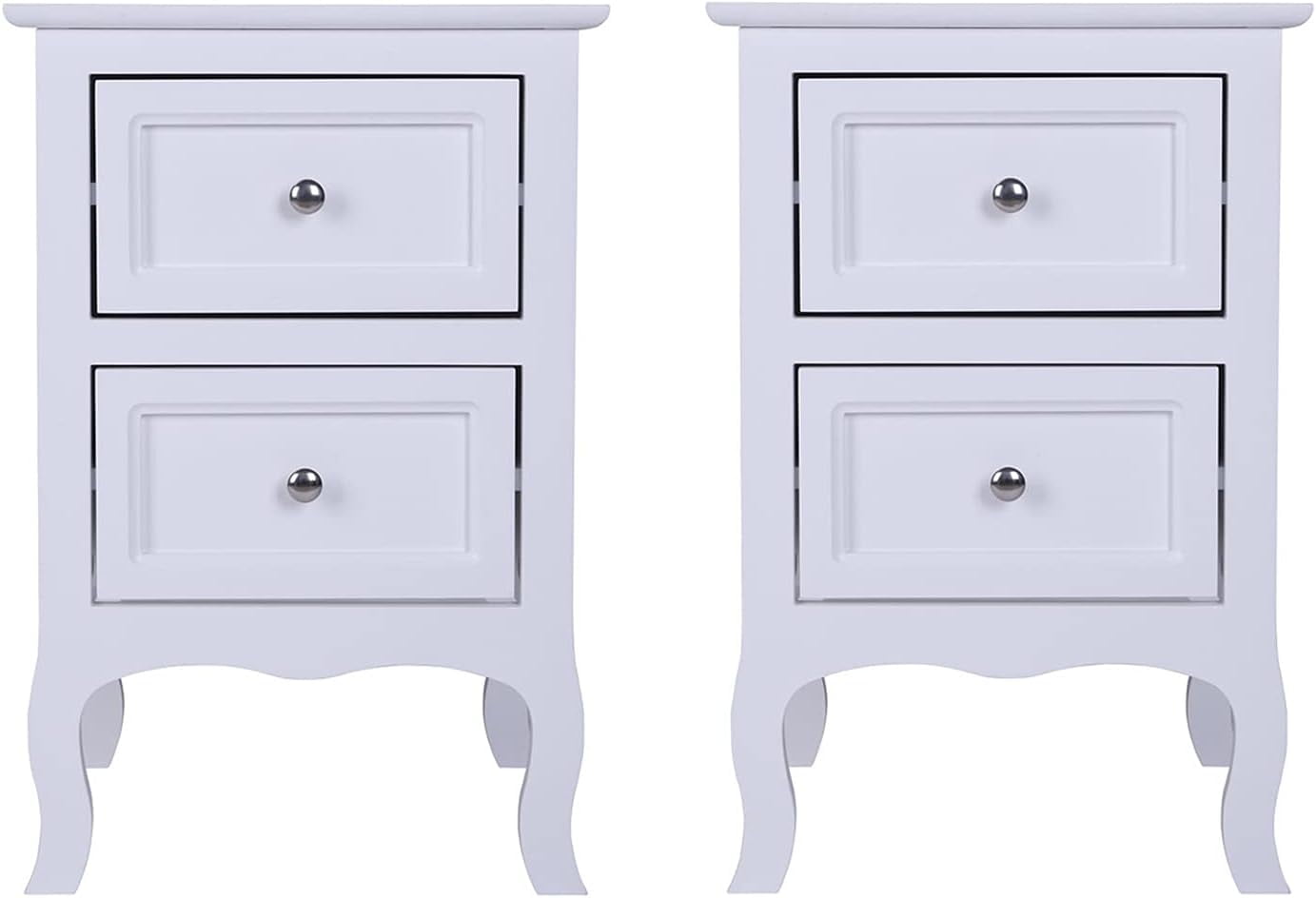 Henf Nightstand Set of 2, Wooden Night Stands for Bedrooms, Farmhouse ...