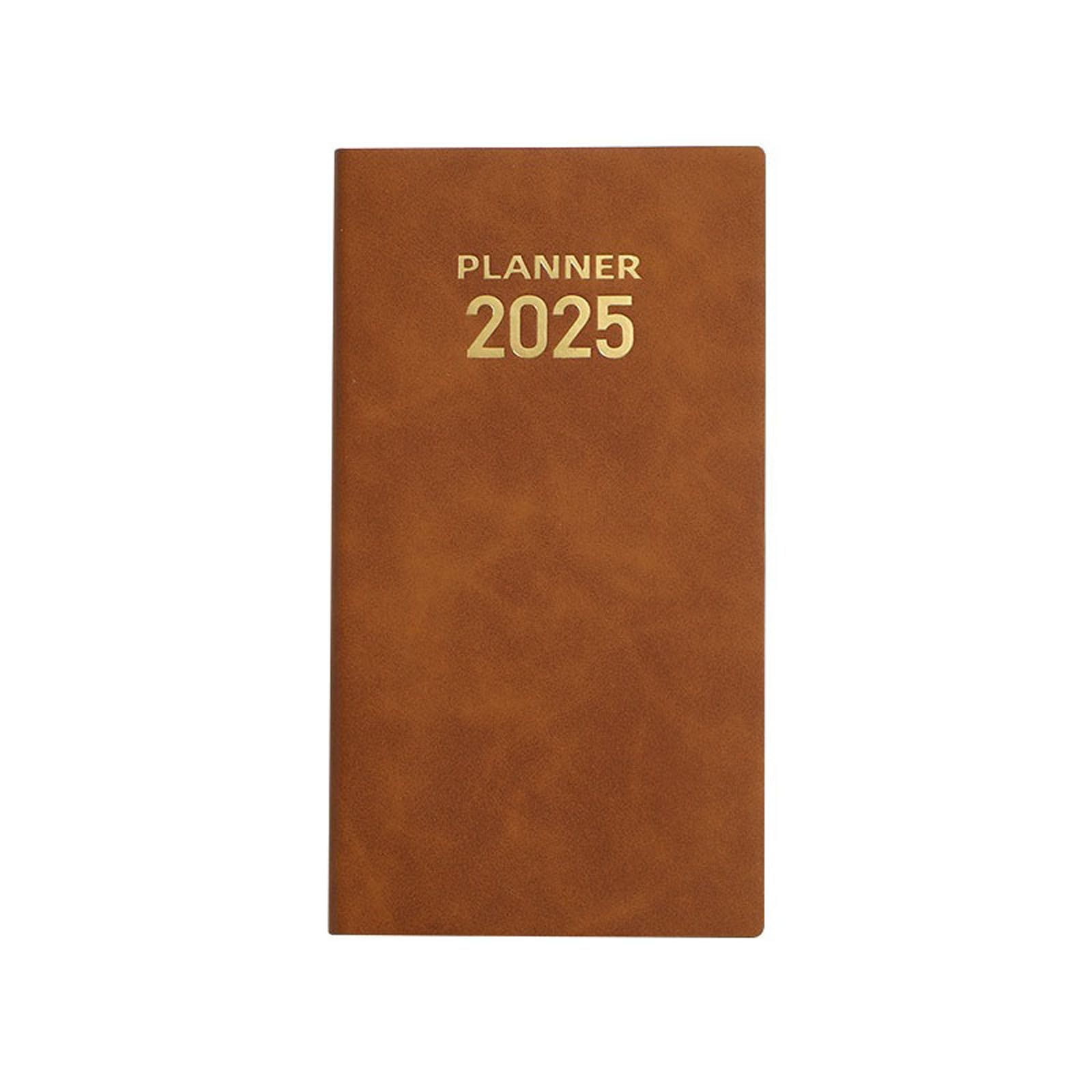 HengDidi 2025 Leather A6 Daily Planner Notebook - 365-Day Organizer ...