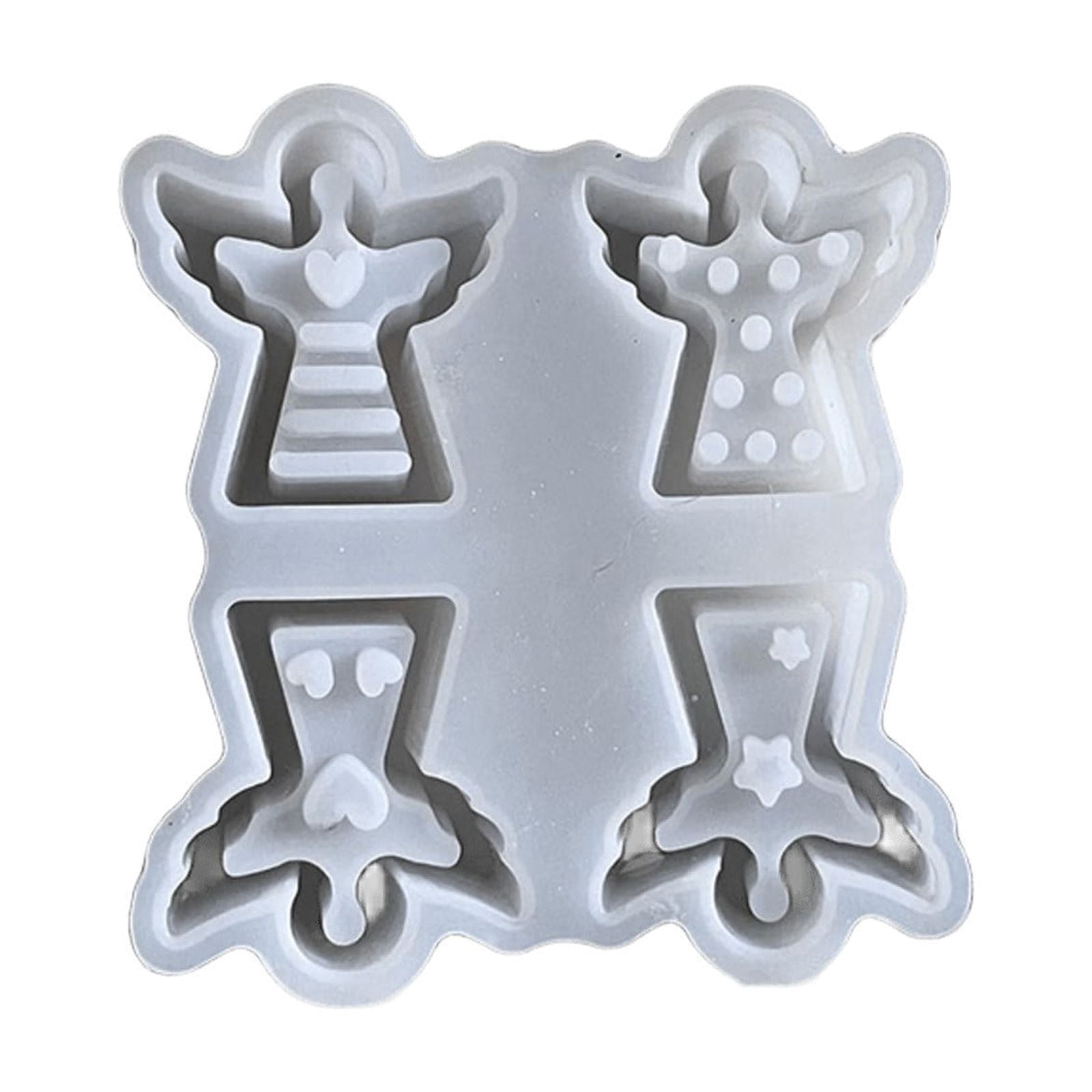 HengDidi 4-Piece Cute Angel Silicone Candle Mold Love Angel Plaster ...