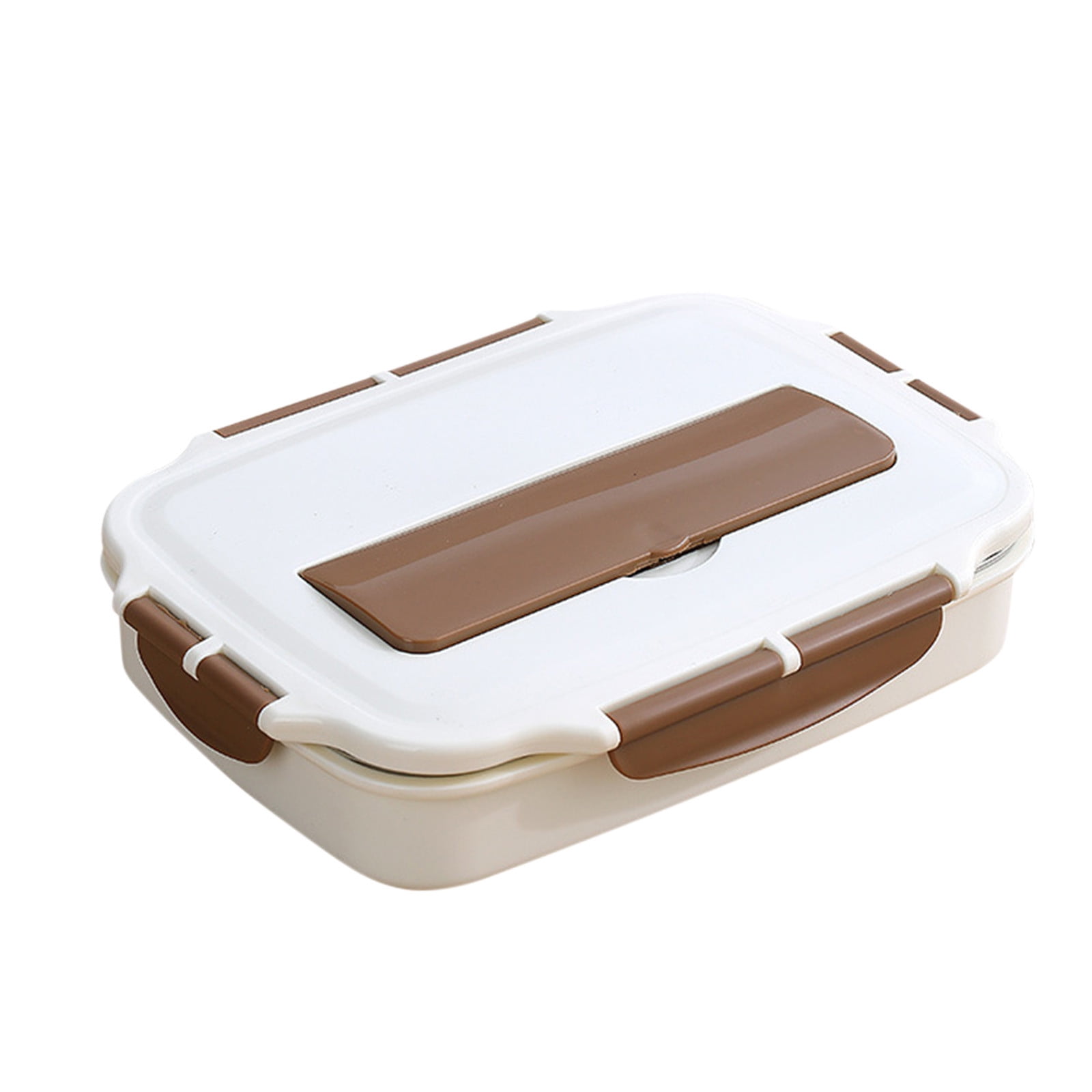 HengDidi 4-Section Stainless Steel Rectangular Lunch Container - Rust ...