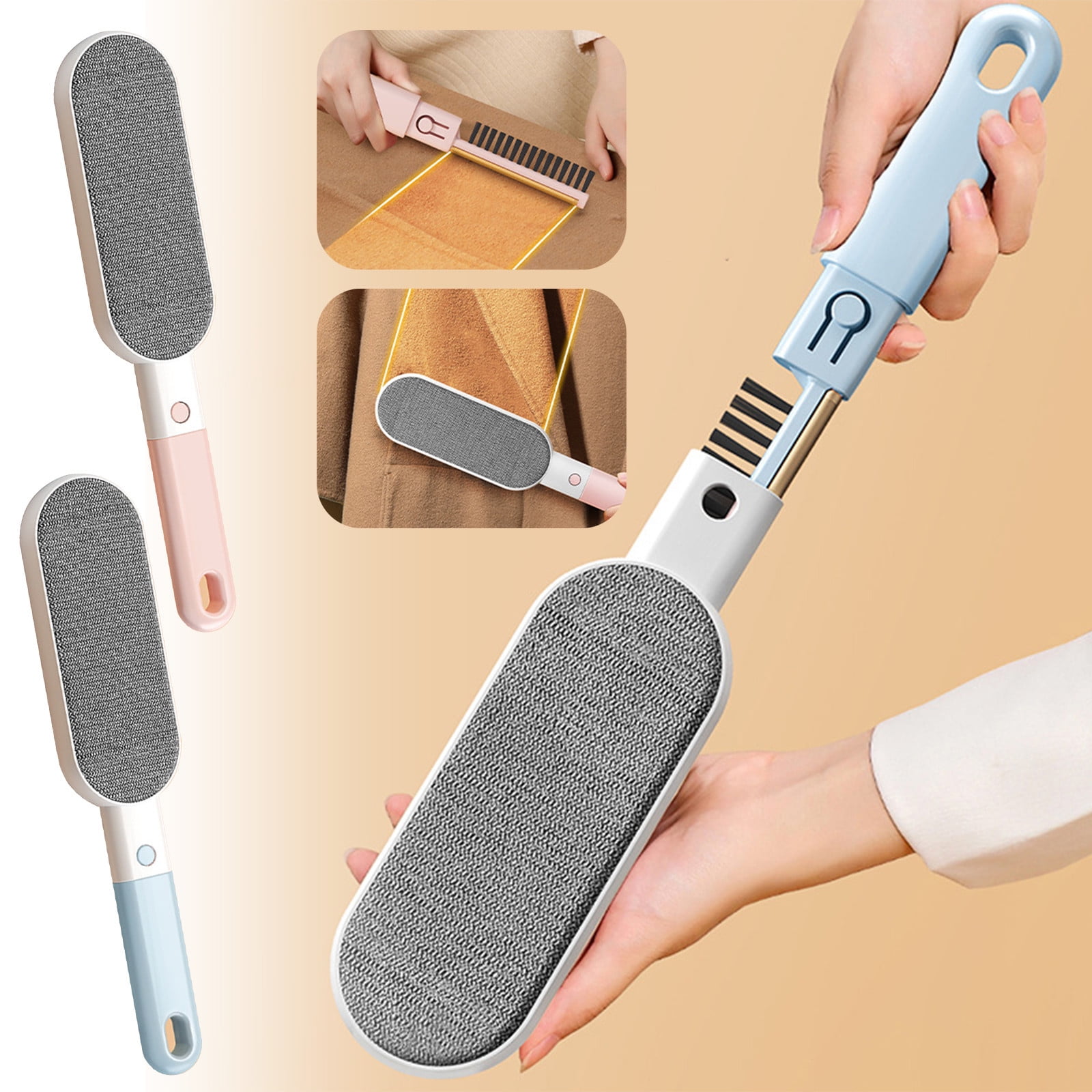 HengDidi 4-in-1 Multi-Surface Reusable Pet Hair Remover with Lint ...
