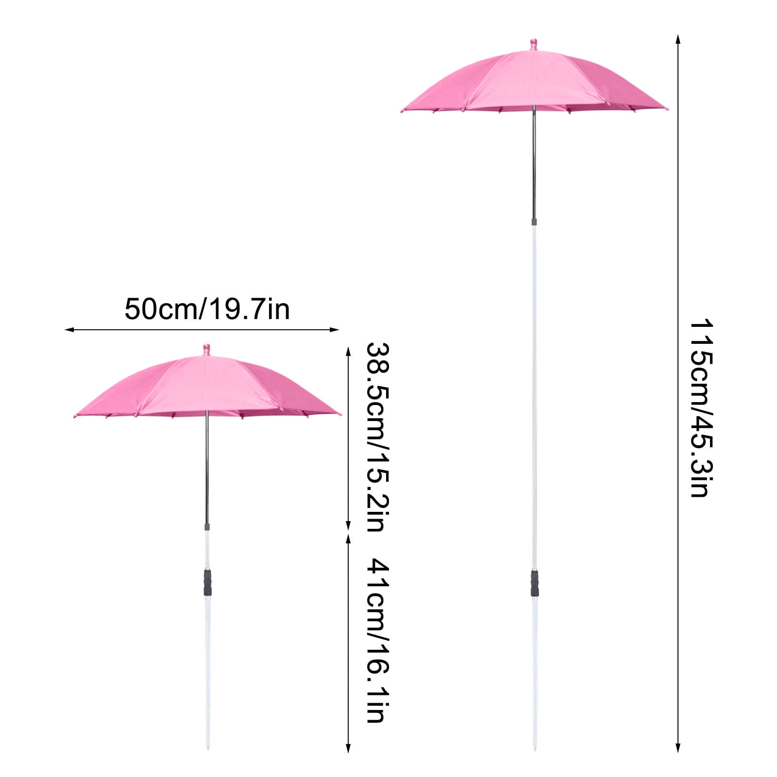 HengDidi Adjustable Garden Sun Protection Umbrella for Potted Plants ...