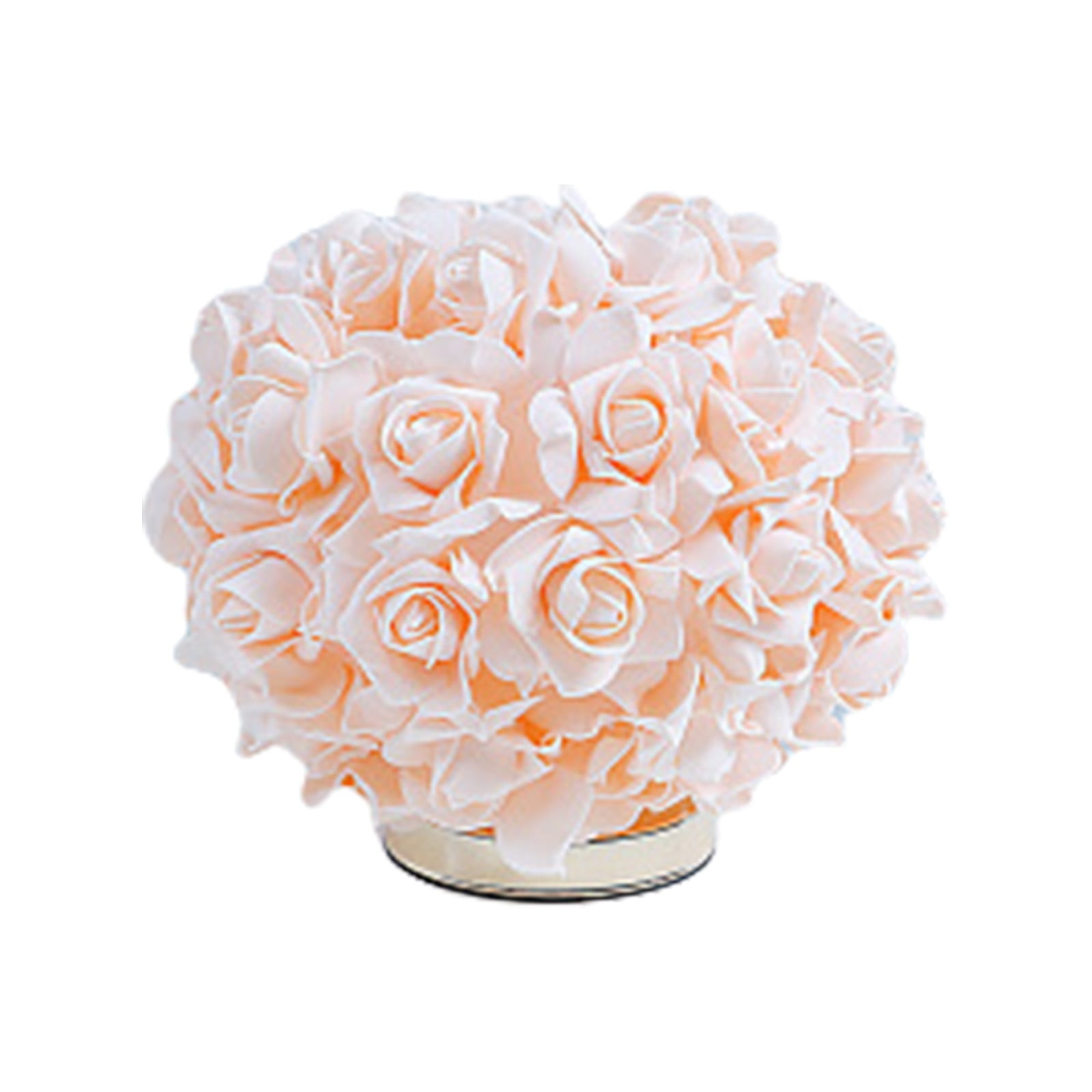 HengDidi Beige Rose Flower Lamp Cute Table Lamp Flower Desk Lamp Floral ...