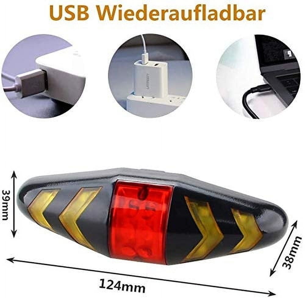 HengDidi Bike Tail Light with Turn Signals Wireless Remote Control ...