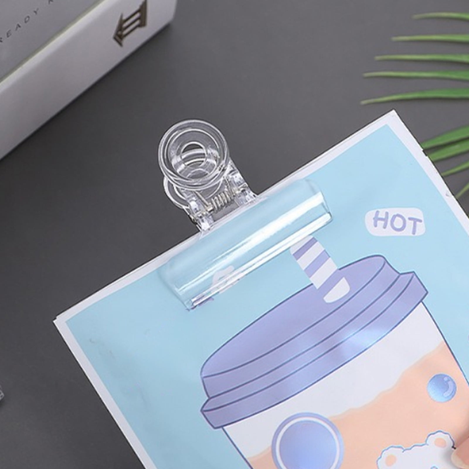 HengDidi Crystal Clear Dovetail Paper Clips with Extended Tabs ...