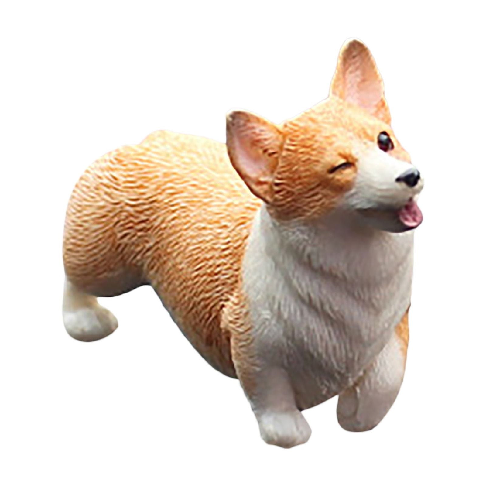 HengDidi Cute Miniature Corgi Dog Model Resin Decoration for Car ...