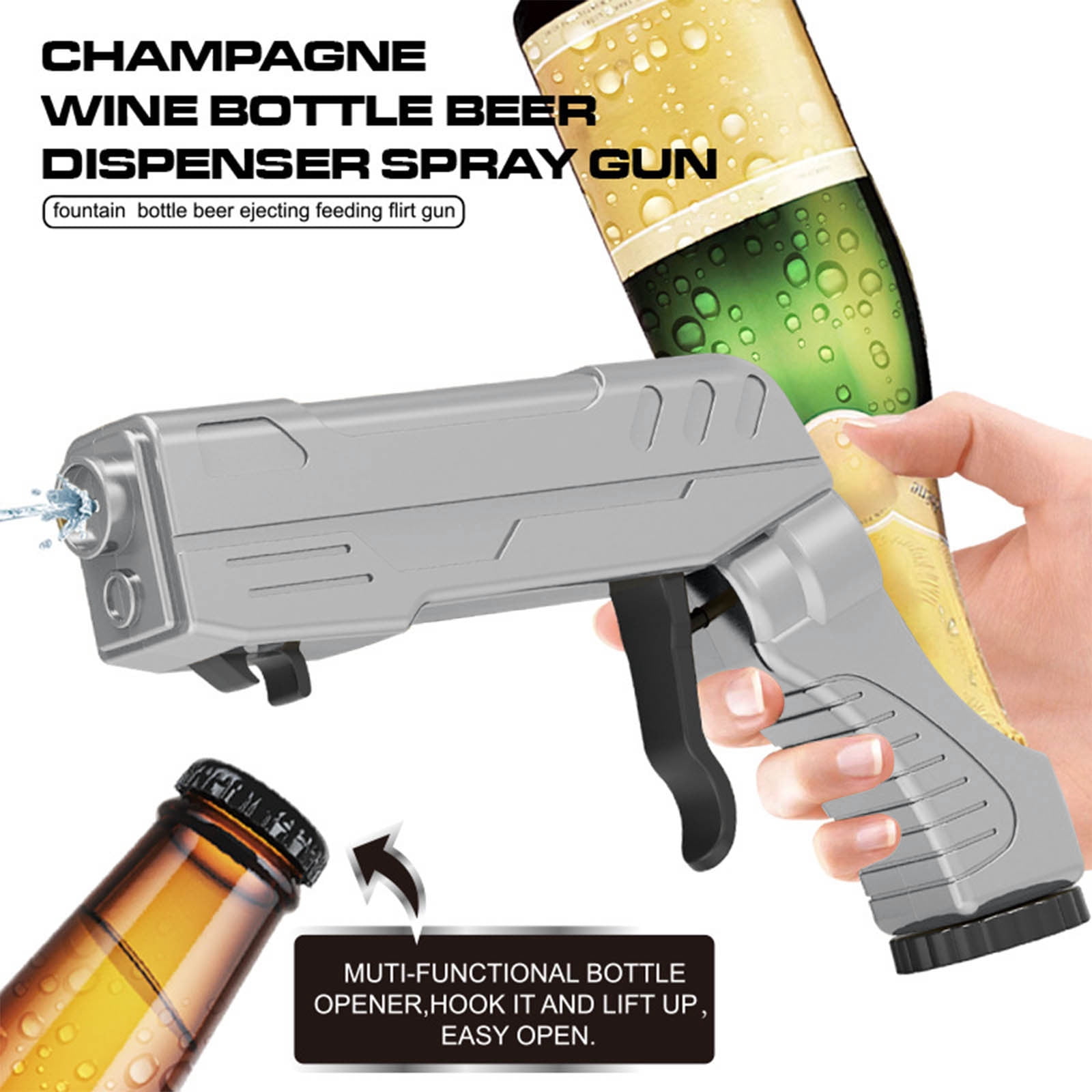 HengDidi Festive Party Champagne Spray Gun Prop Bottle Ejector Wine ...