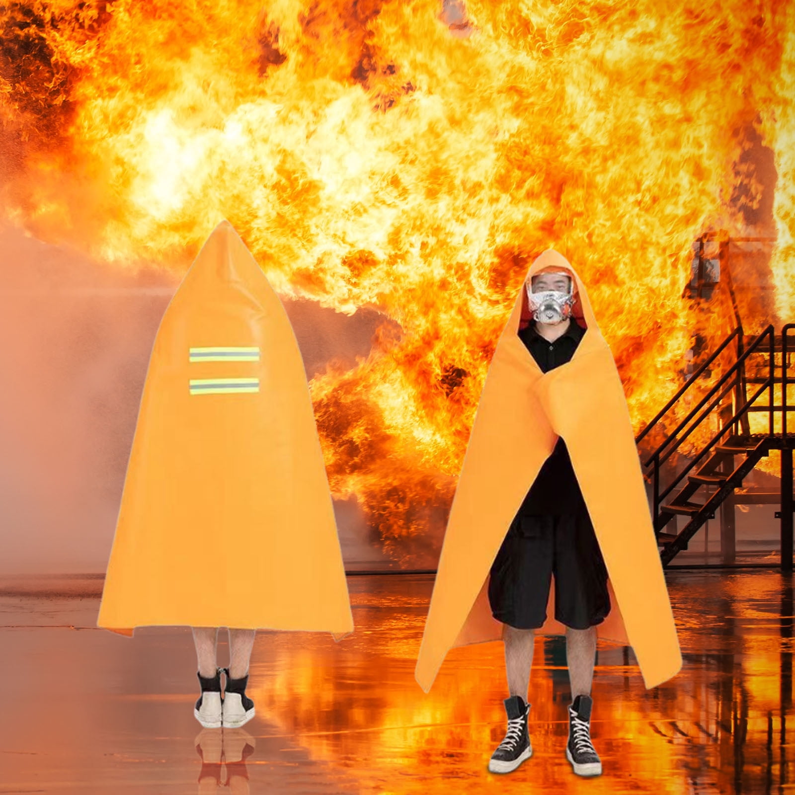 HengDidi Flame Retardant Fire Escape Cloak and Thermal Protection Suit ...