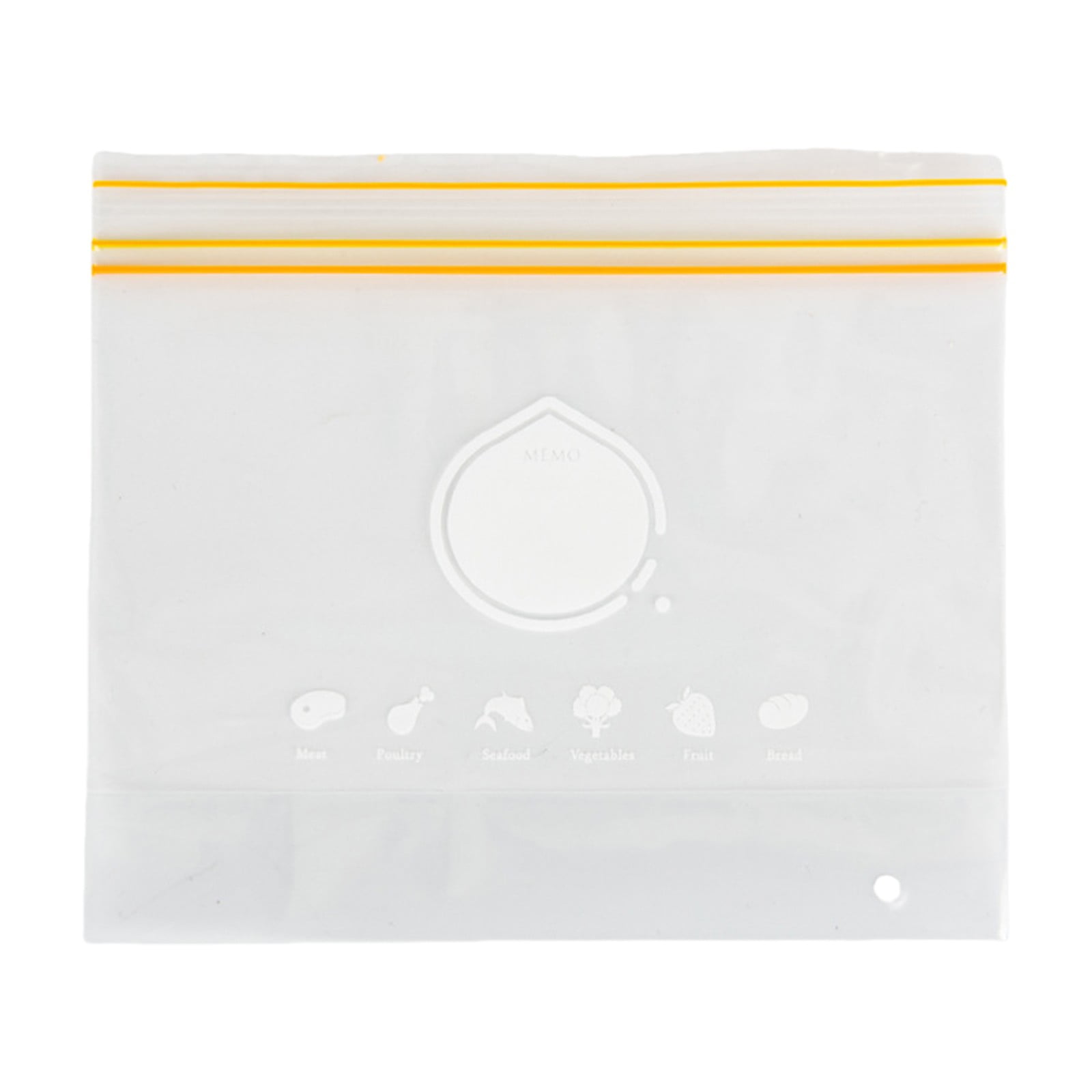 HengDidi Food Storage Bags Double Ribbed Seal Reusable Plastic Freezer ...