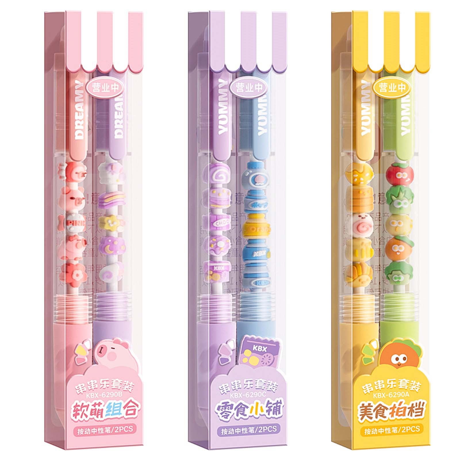 HengDidi Fun String Design Erasable Gel Pens - 0.5mm Blue Ink with ...