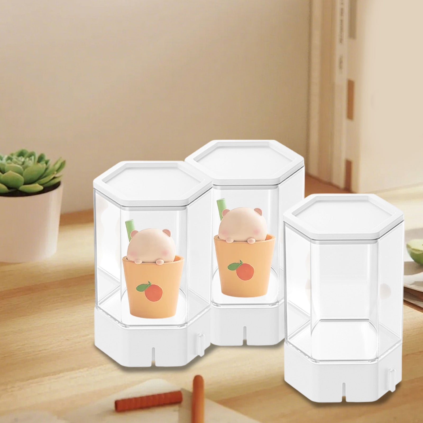 HengDidi Hexagonal Multifunctional Stackable Storage Box with ...