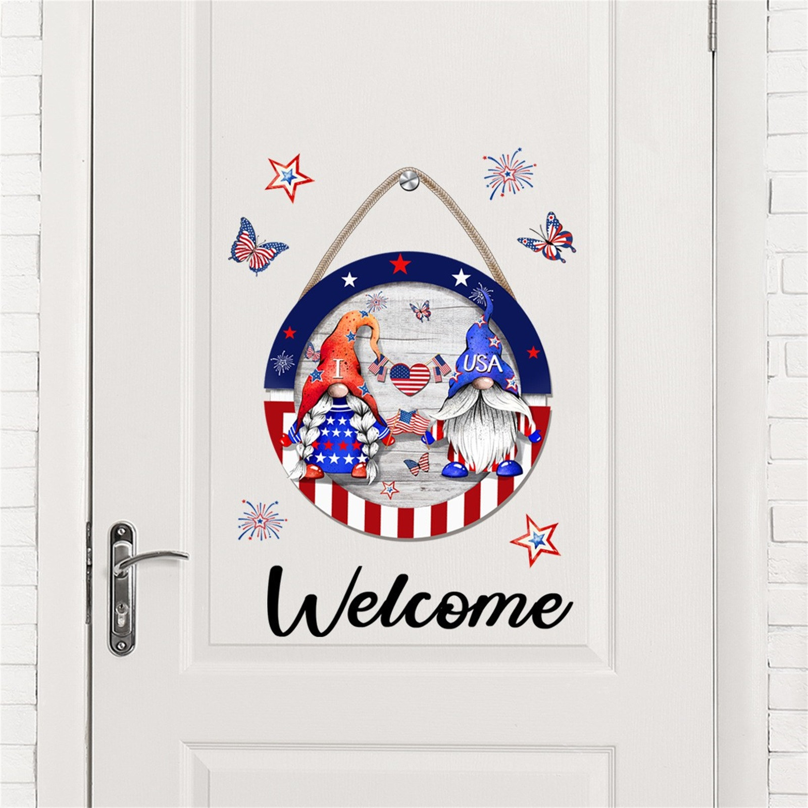 HengDidi Independence Day Patriotic Door Stickers - 40x30cm Fade ...