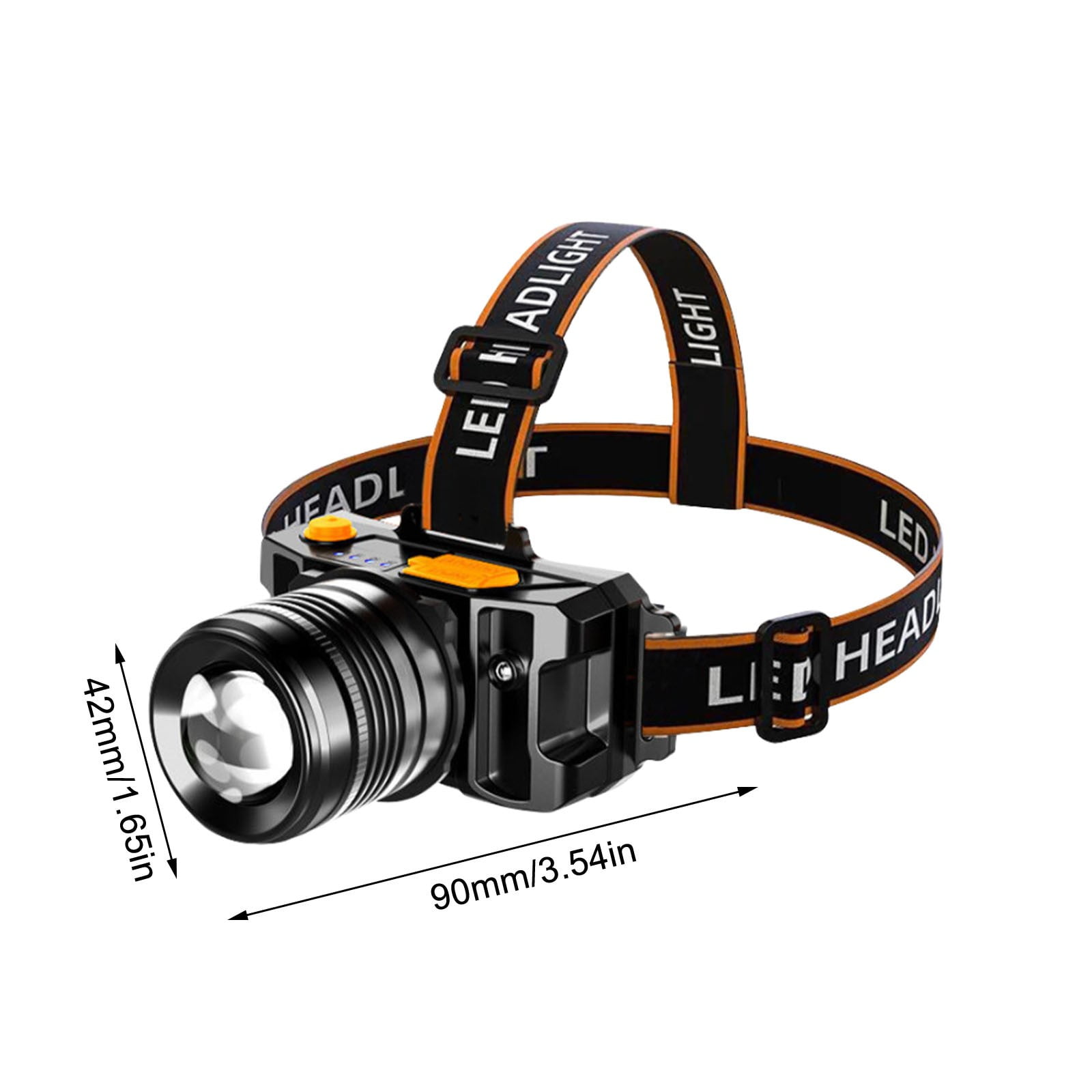 HengDidi LED Rechargeable Headlamp, Head Lamp Super Bright with IPX6 ...