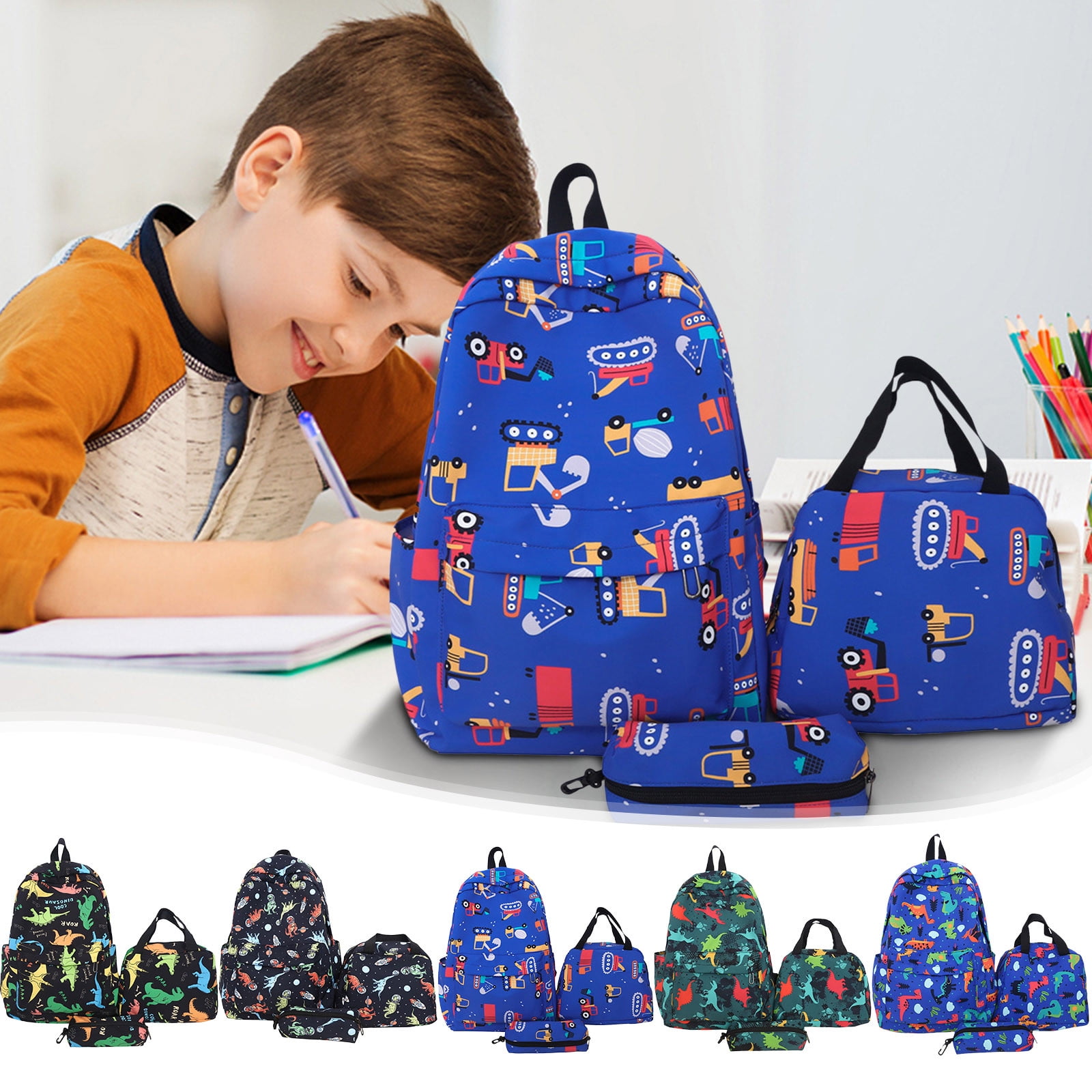 HengDidi Lightweight Multifunctional 3-Piece Backpack Set with ...