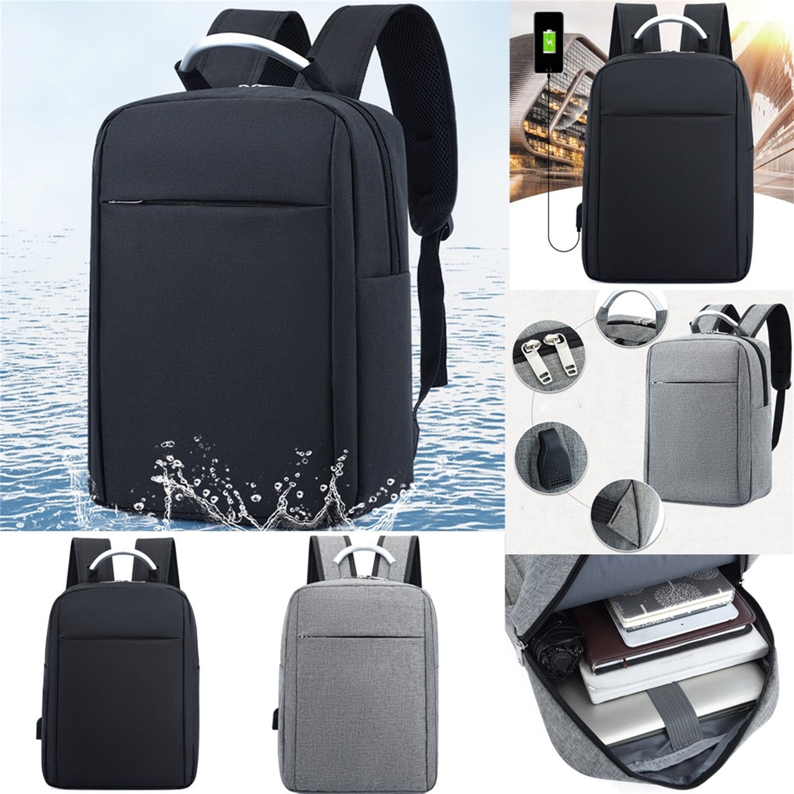 HengDidi Lightweight Travel Laptop Backpack with USB Charging Port ...