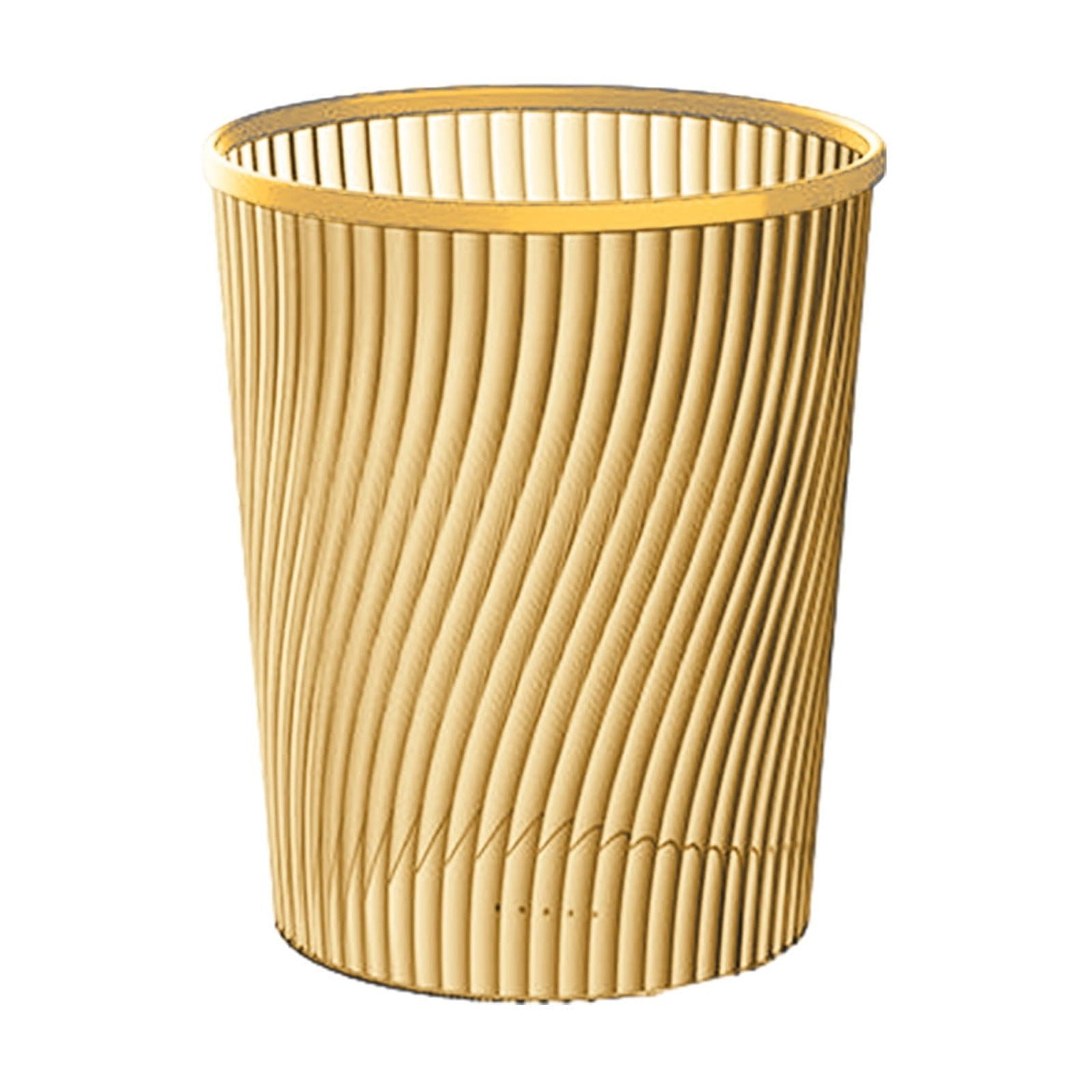 HengDidi Modern Translucent Trash Can 15L with Textured Design, ABS ...