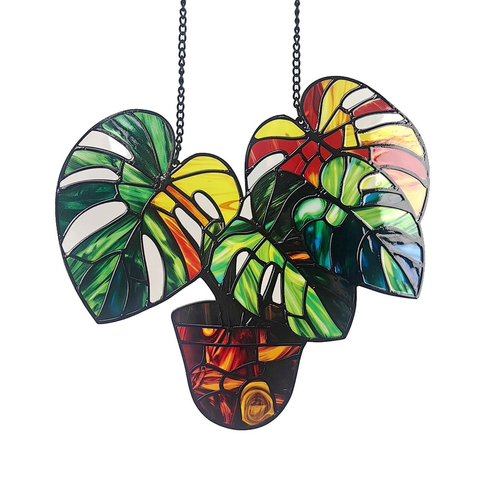 HengDidi Monstera of The Sun Catcher Flower Window Catcher Wall Art ...