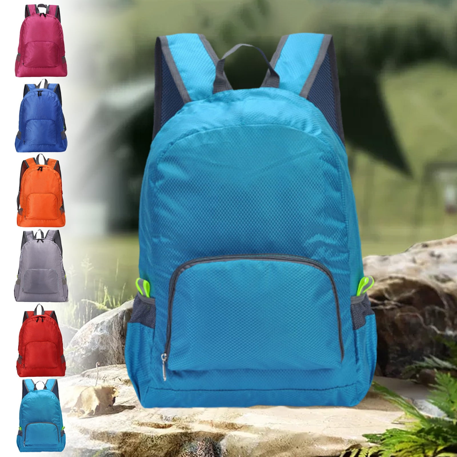 HengDidi Pink Foldable Backpack Camping Hiking Ultralight Folding ...