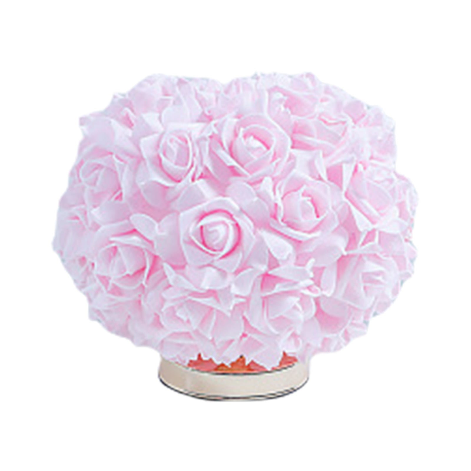 HengDidi Pink Rose Flower Lamp Cute Table Lamp Flower Desk Lamp Floral ...
