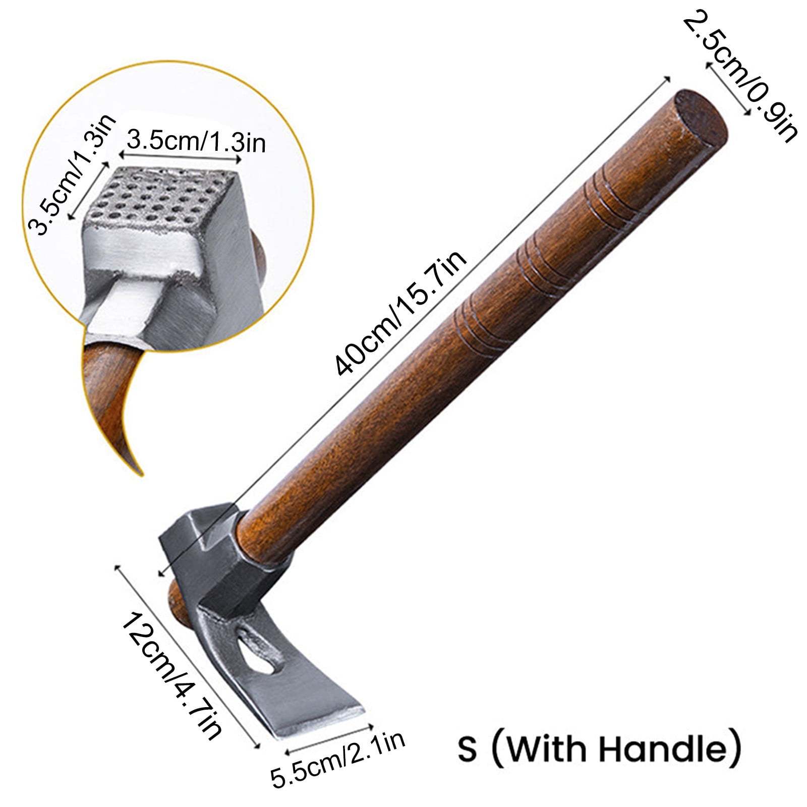 HengDidi Portable Small Garden Hoe with Handle Options for Digging ...