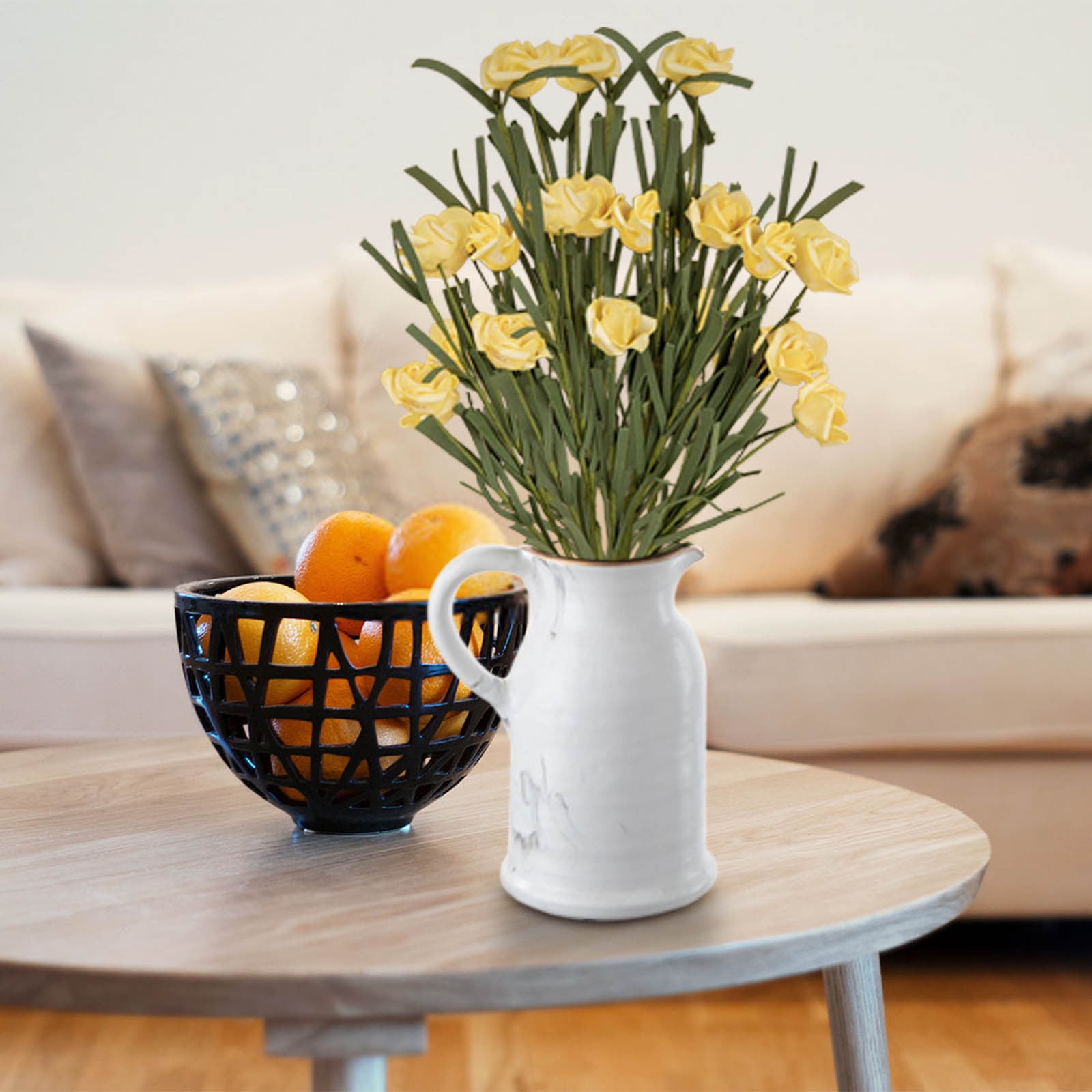 HengDidi Realistic Artificial Silk Flower Bouquet for Wall Decor ...