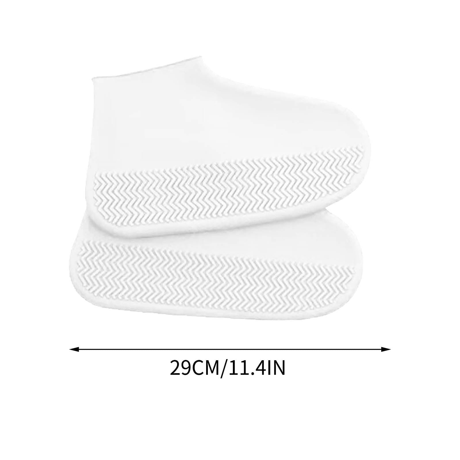 HengDidi Reusable Silicone Waterproof Shoe Covers (White) - Slip ...