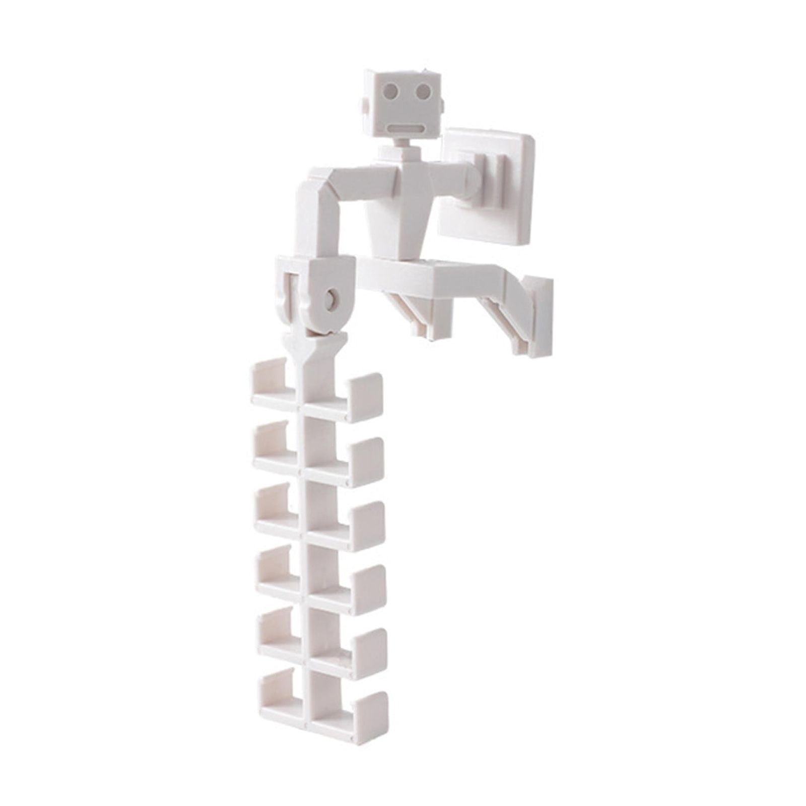 HengDidi Robot Shaped Wall Mounted Multi-Hook Organizer with Adhesive ...